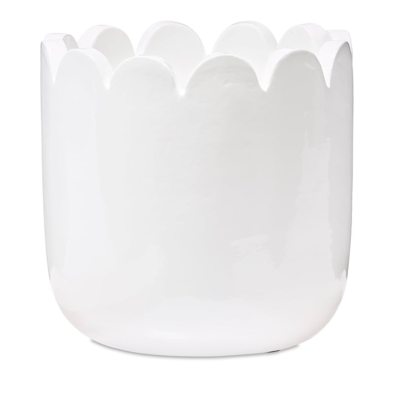 Glossy Petal White Pot | Adairs