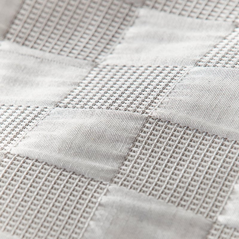 Adairs Kids - Cooper Silver Waffle Checkerboard Quilt Cover Set | Adairs