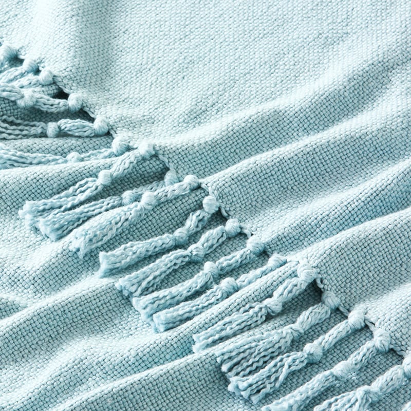 Alba Blue Rain Throw | Adairs
