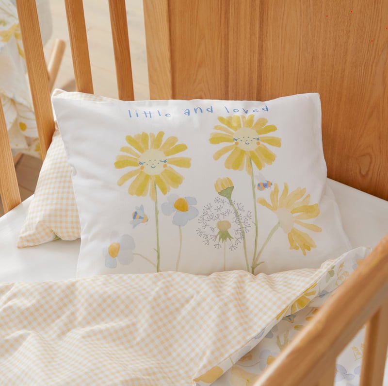 Adairs Kids - Little & Loved Cot Text Pillowcase | Adairs