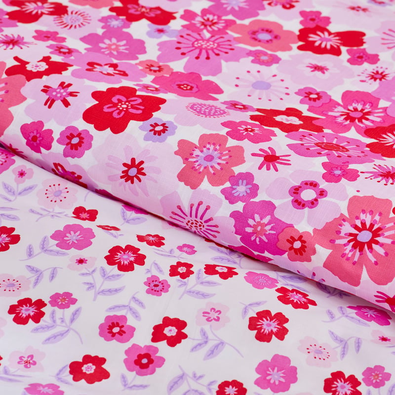 Adairs Kids - Make It Bloom Pink Quilt Cover Set | Adairs