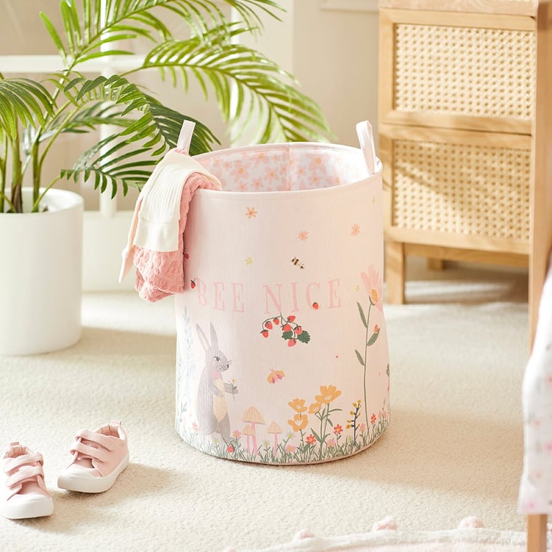 Adairs Kids - Blossom Meadow Designer Printed Basket | Adairs