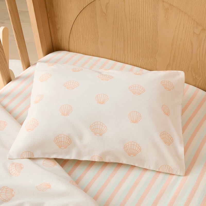 peach cot bedding