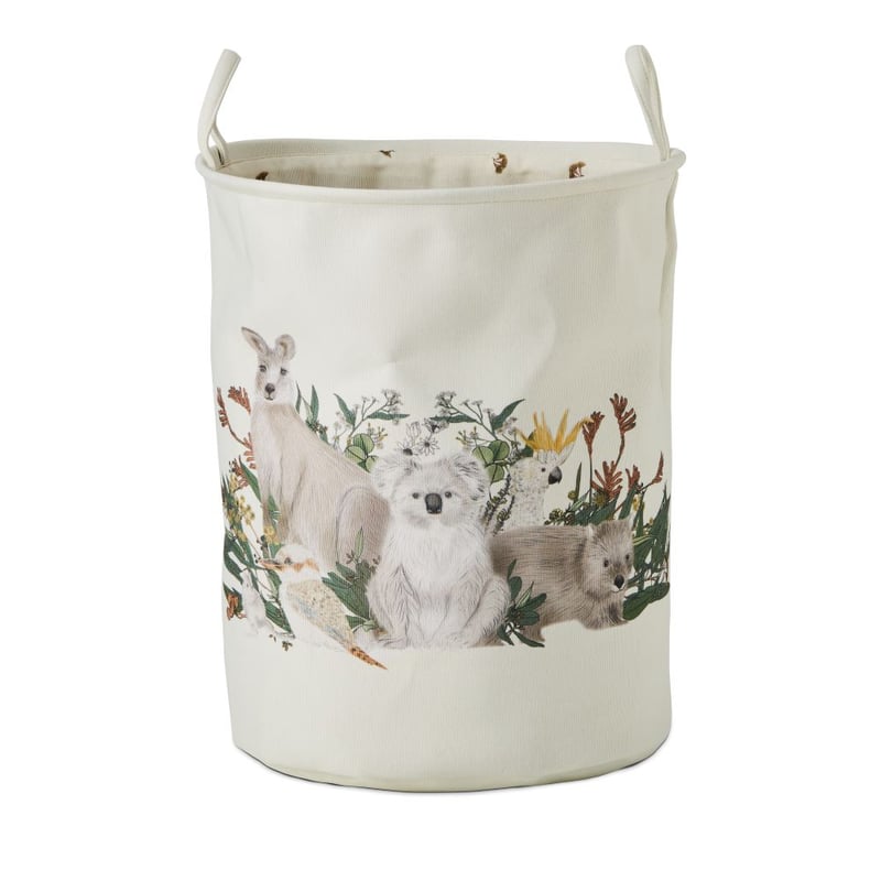 Adairs Kids - Gumnut Gully Printed Basket | Adairs