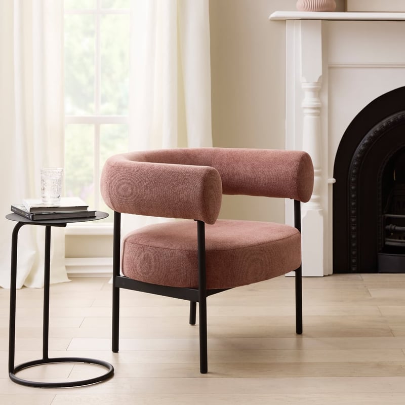 Milroy Cranberry 1 Seater Chair | Adairs