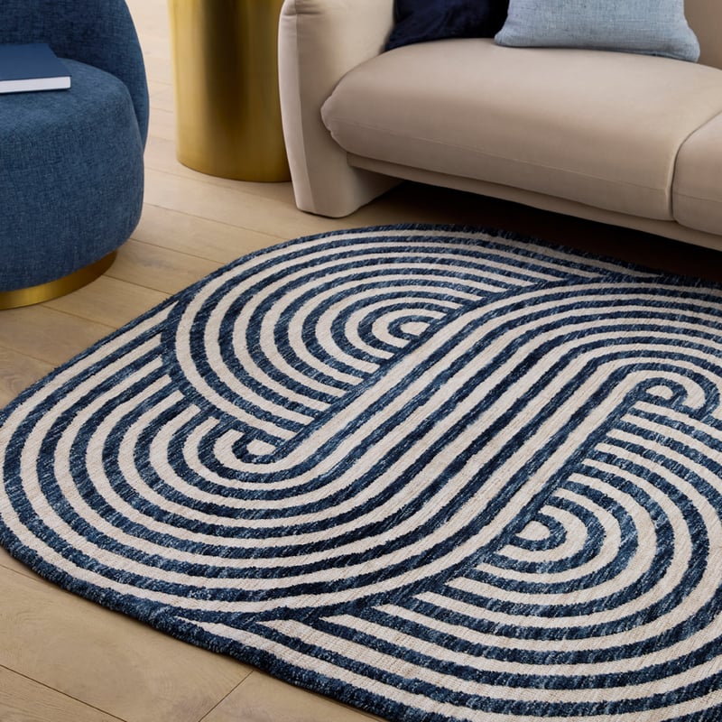 Heritage Navy Rug | Adairs