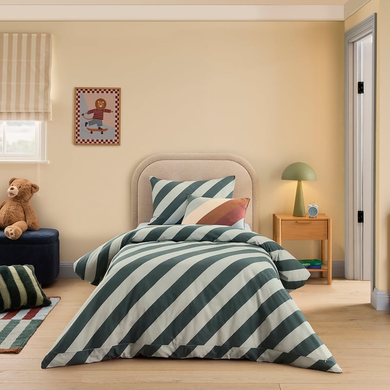 Adairs Kids - Stonewashed Tanner Greens Quilt Cover Set | Adairs