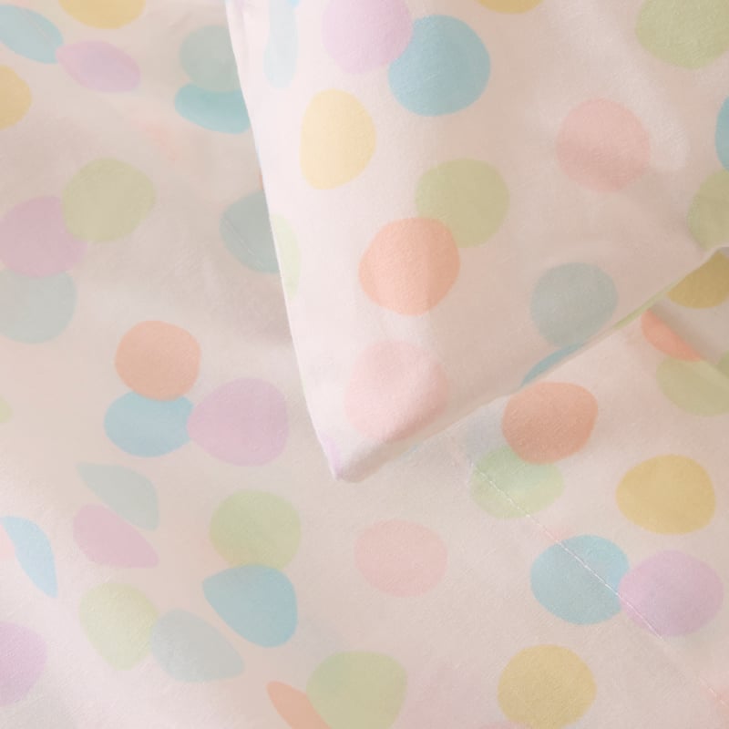 Adairs Kids - Confetti Burst Pastel White Sheet Set | Adairs
