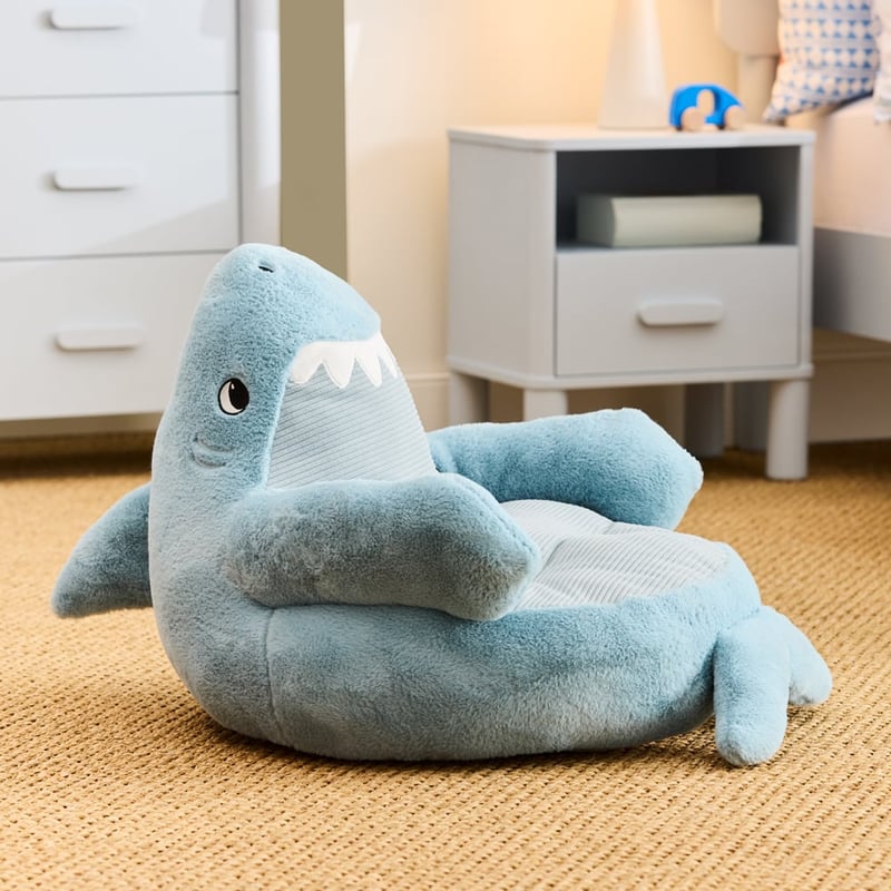 Adairs Kids - Sammy Shark Blue Cuddle Chair | Adairs