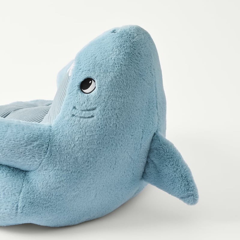 Adairs Kids - Sammy Shark Blue Cuddle Chair | Adairs