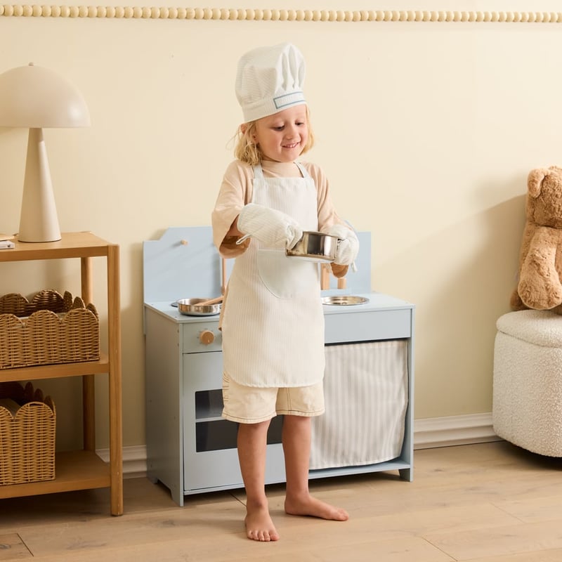 Adairs Kids - Timber Blue Kitchen Play Set | Adairs