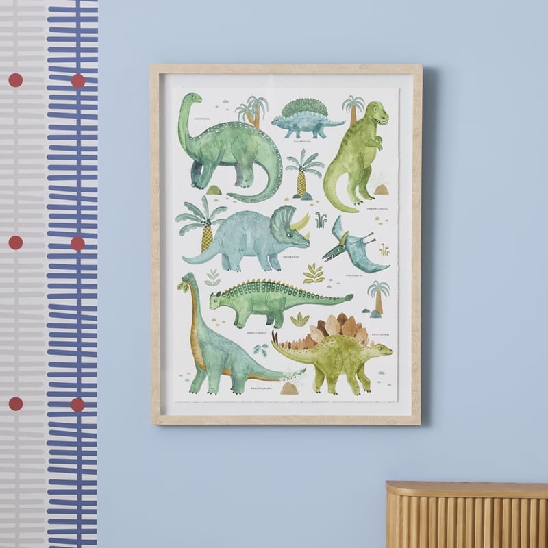 Adairs Kids - Dino Explore Wall Art | Adairs
