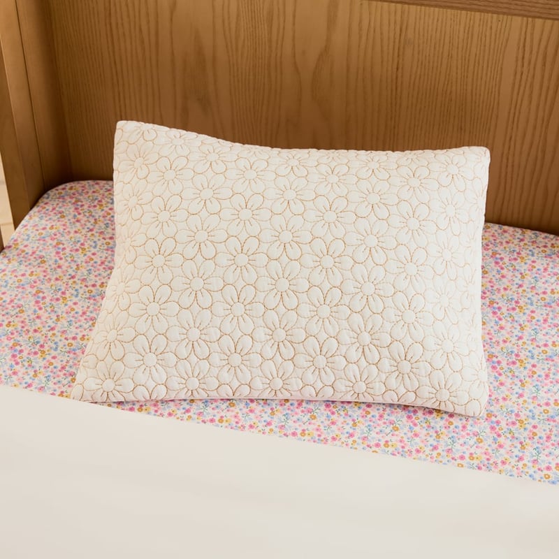 Adairs Kids - Heirloom Everbloom Natural Cot Quilt Cover Set | Adairs