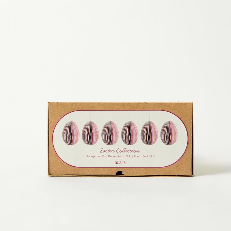 Easter Egg Pink Decorations Set of 6 | Adairs