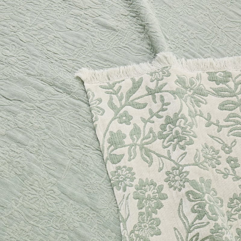 Pippa Fern Floral Throw | Adairs