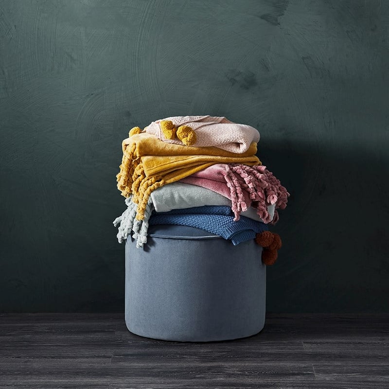 Adairs Kids - Monty Denim Cotton Throw | Adairs