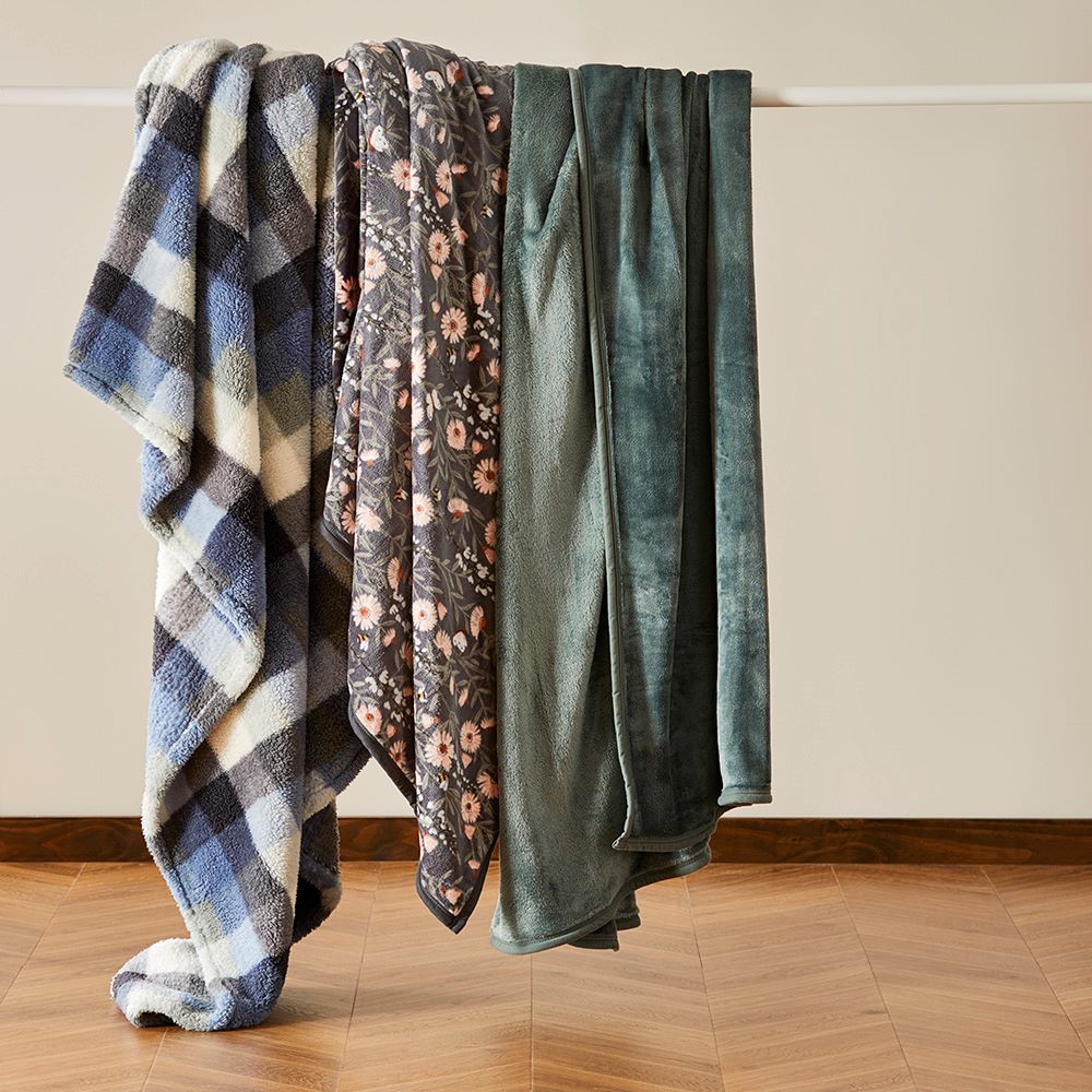 Cloud Lewis Check Blanket | Adairs