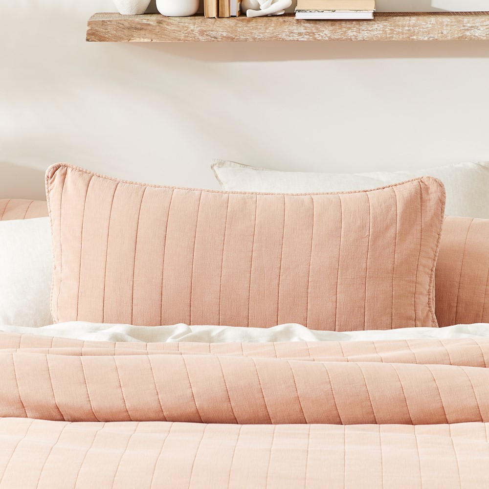 Bronte Clay Quilted Quilt Cover Separates | Adairs