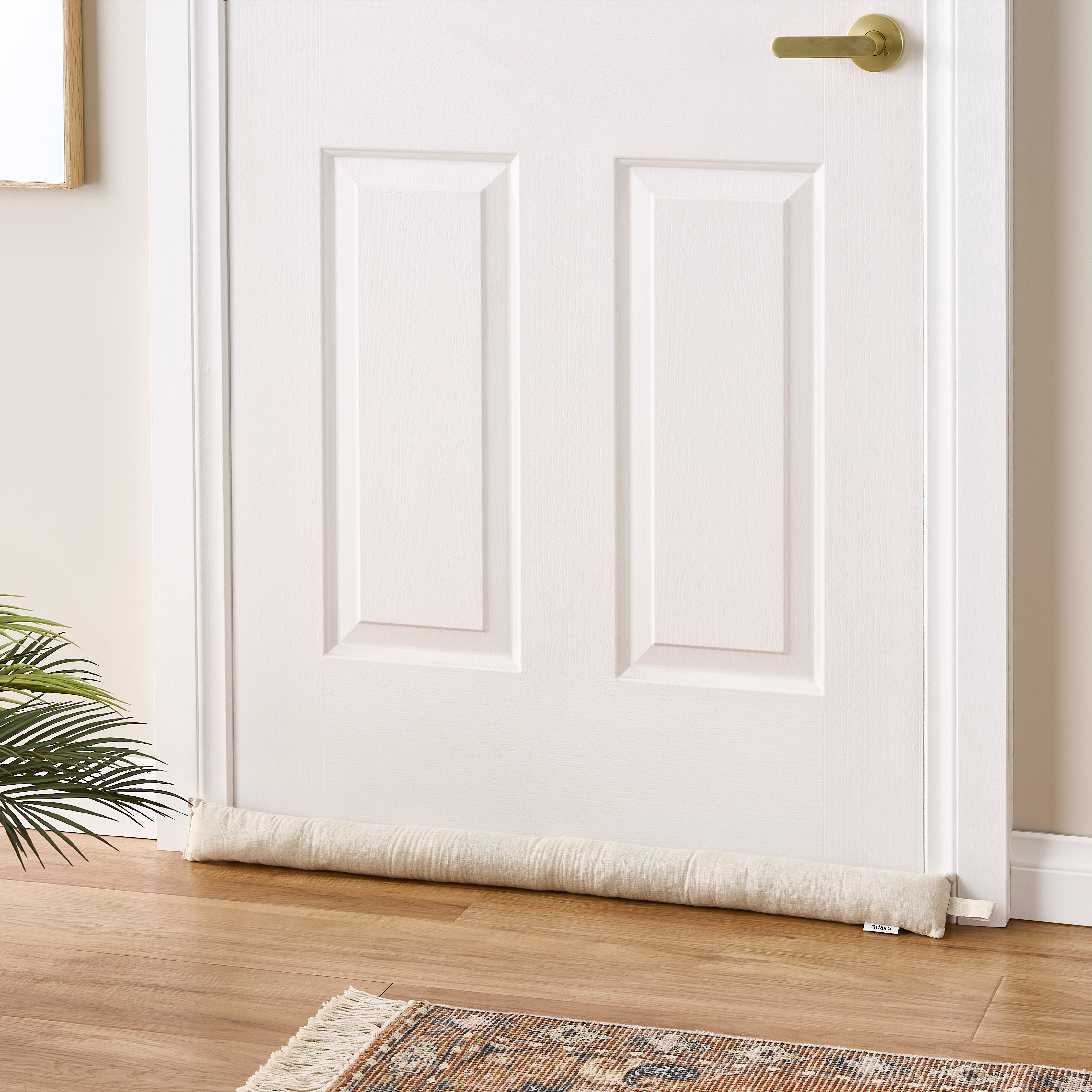 Evie Natural Linen Draught Stop | Adairs