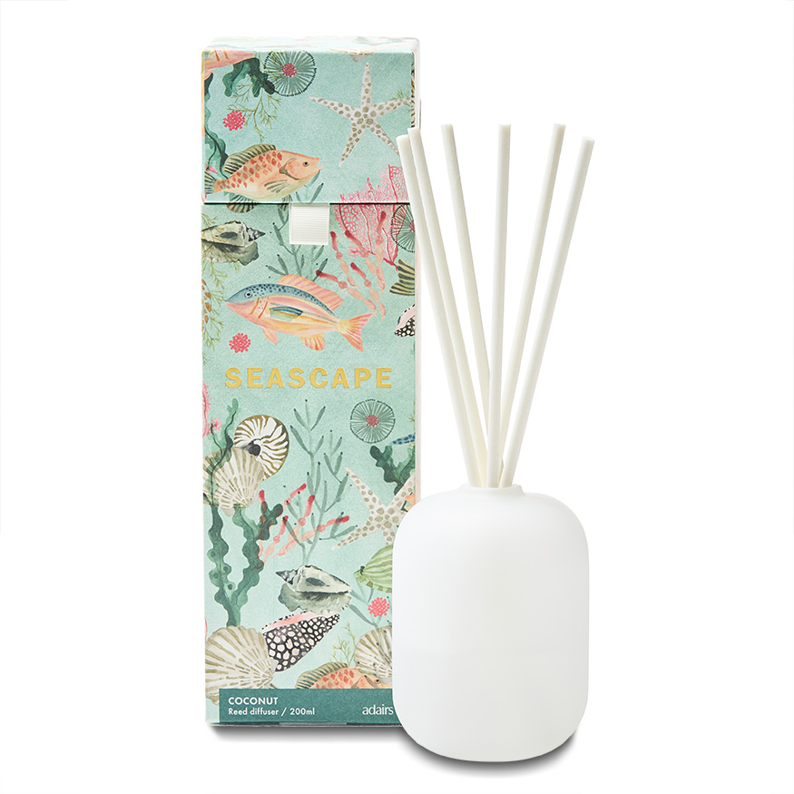 Seascape Coconut Candle 370g | Homewares | Adairs