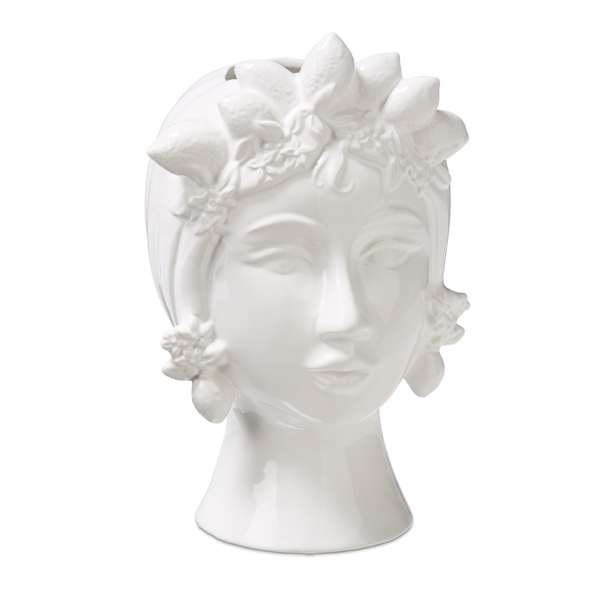 Carman Lemons White Vase | Adairs