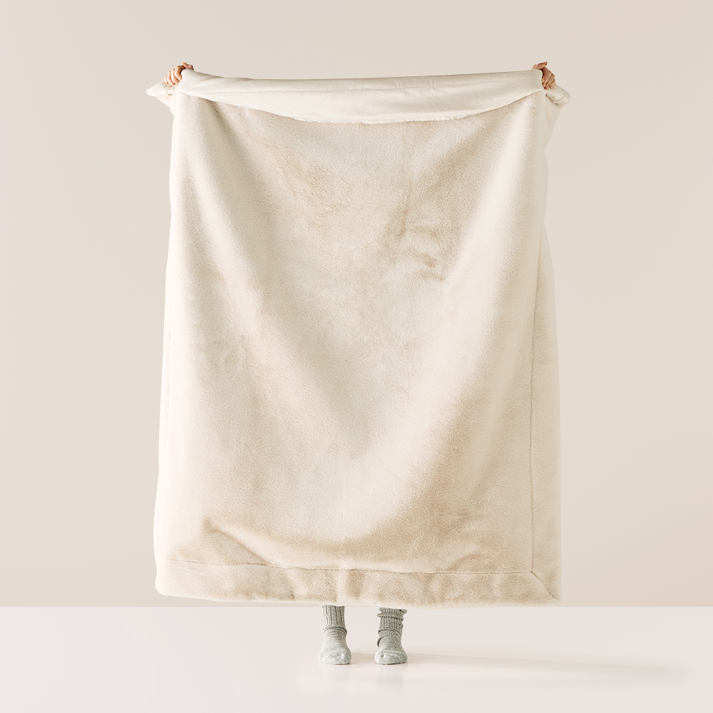 Astoria Natural Fur Throw | Adairs