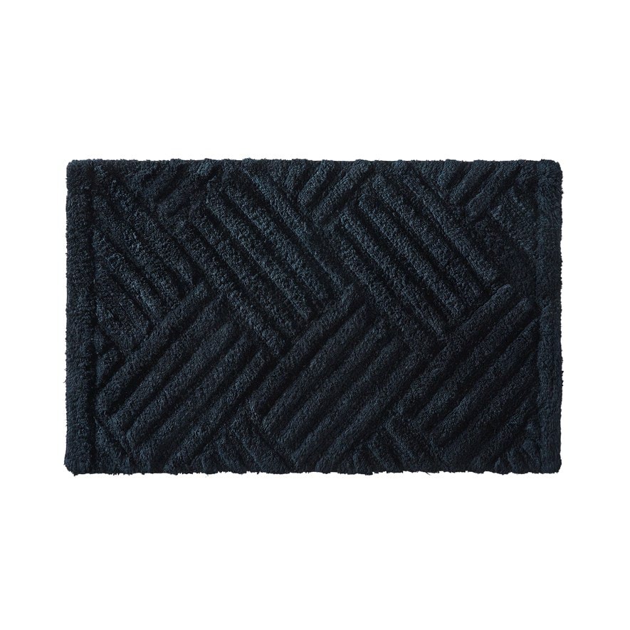 Paradise Navy Bath Mat | Adairs