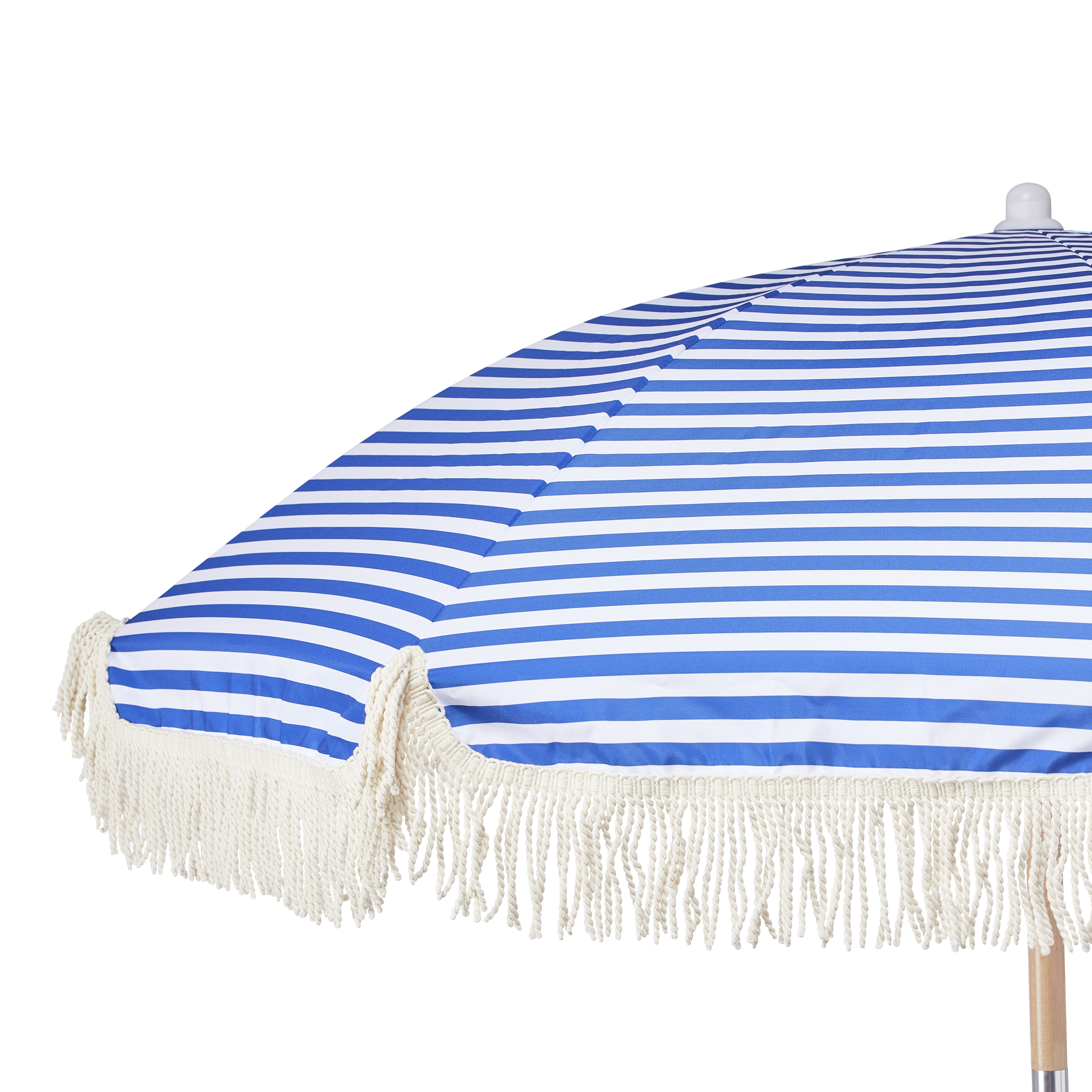 Holiday Blue Stripe Beach Umbrella | Adairs
