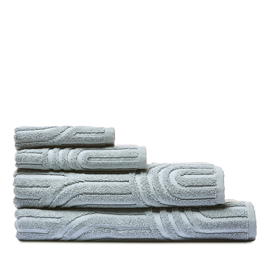 Archie Sea Blue Marle Towel Range | Bathroom | Adairs