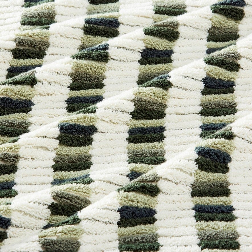 European Willow Green Multi Turkish Cotton Towel Range | Adairs