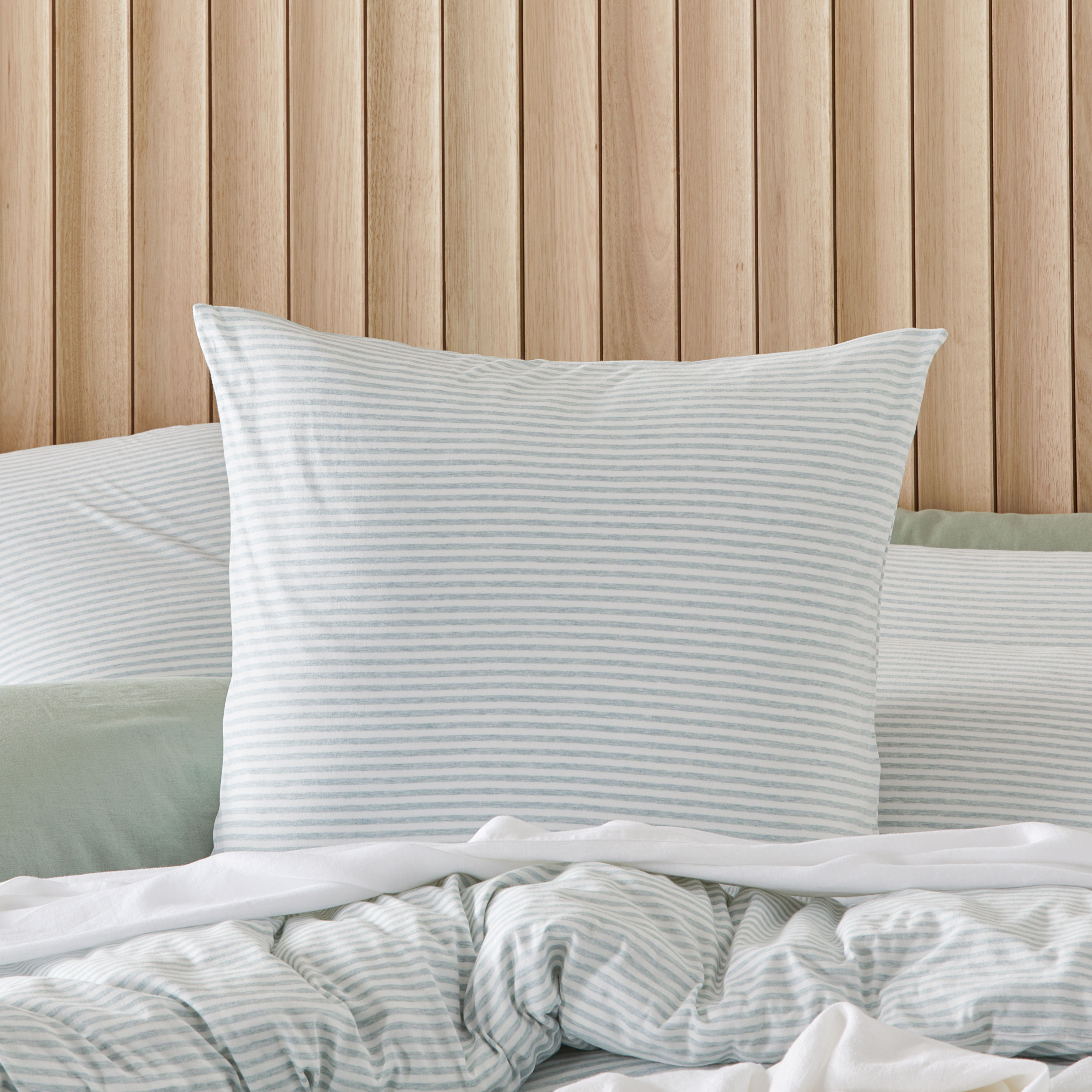 Ultra Soft Jersey Stem Stripe Quilt Cover Separates | Adairs