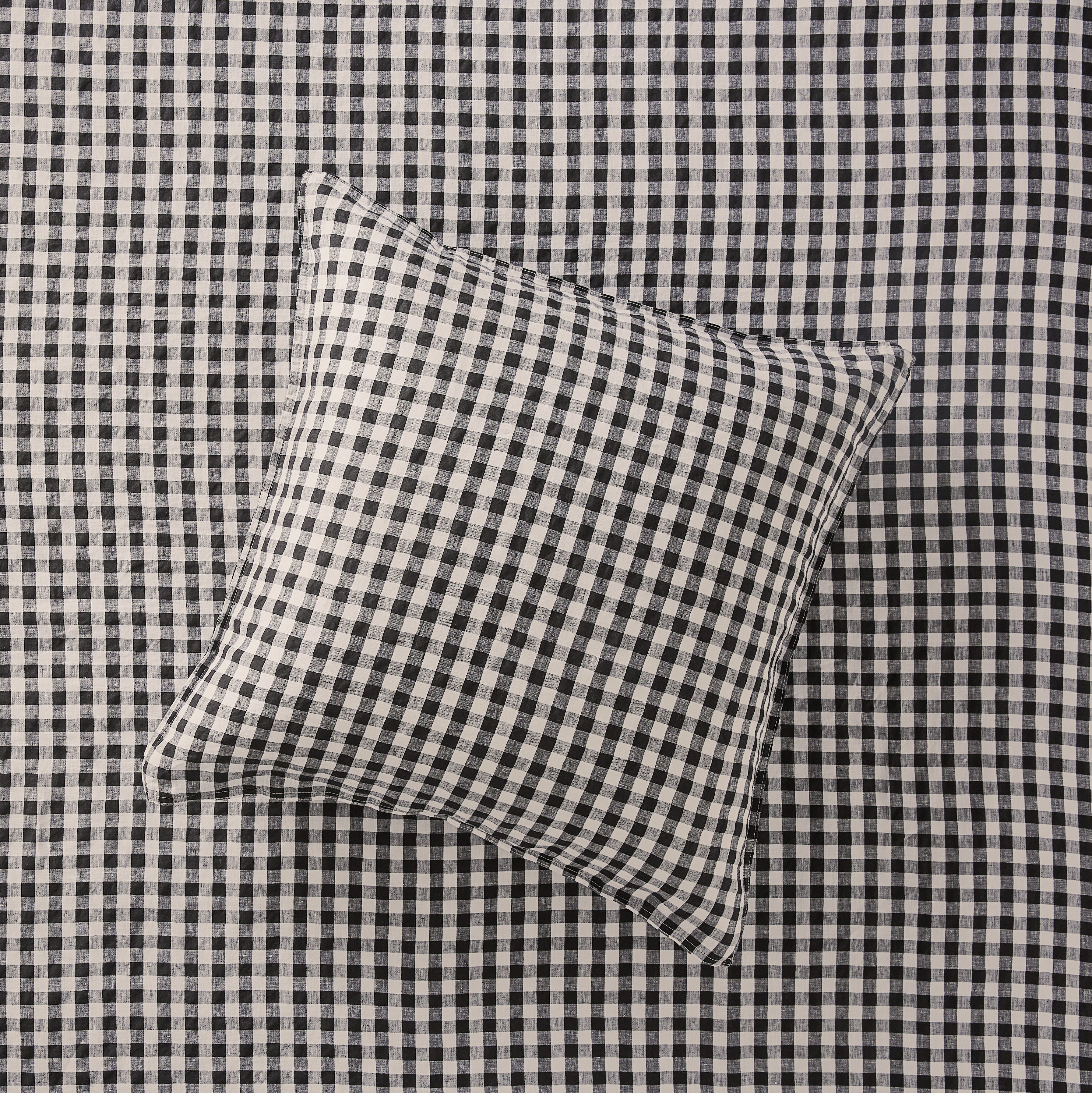 Vintage Washed Onyx Check Pillowcases | Adairs