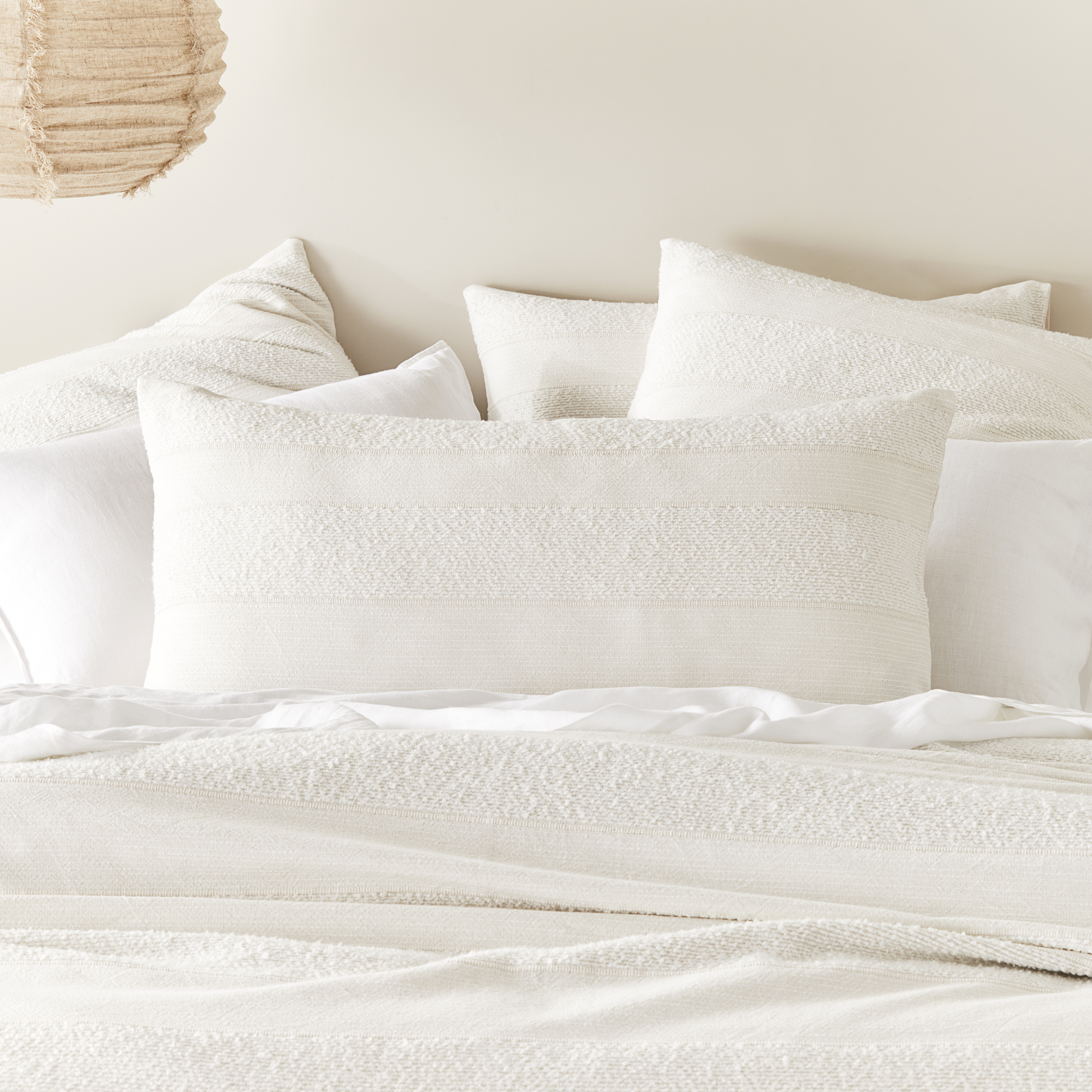Billie Boucle Off White Pillowcases | Adairs