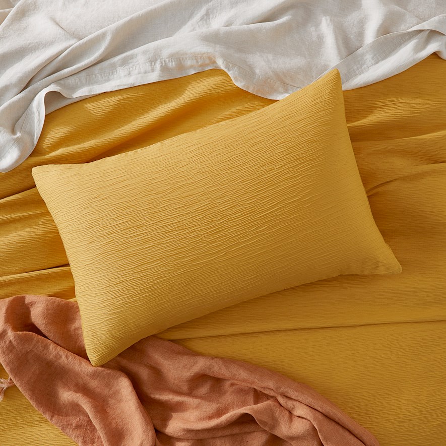 Zanthea Mustard Quilt Cover Separates | Adairs