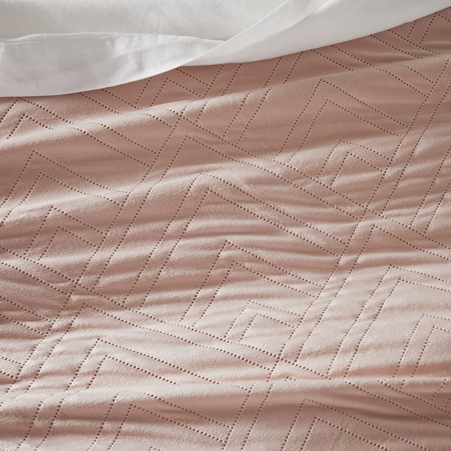 Zayn Pink Velvet Quilt Cover Set + Separates | Adairs