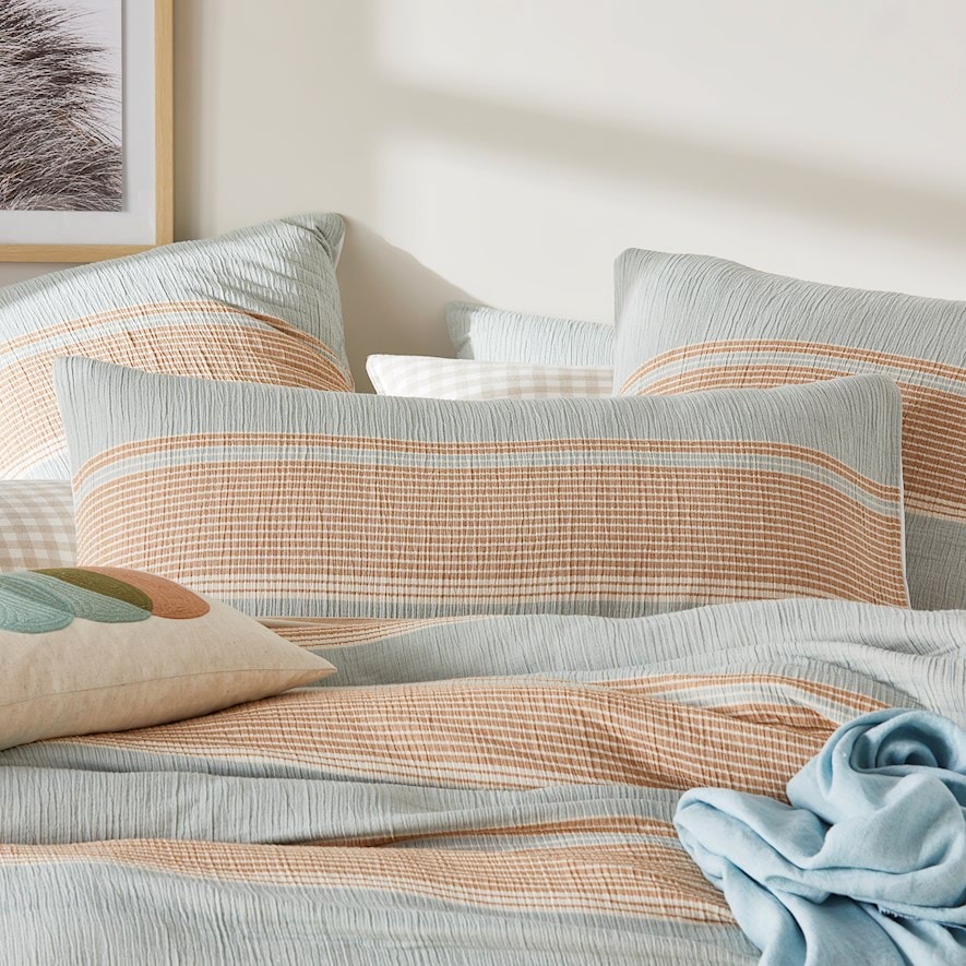 Addison Blue Quilt Cover Separates | Adairs
