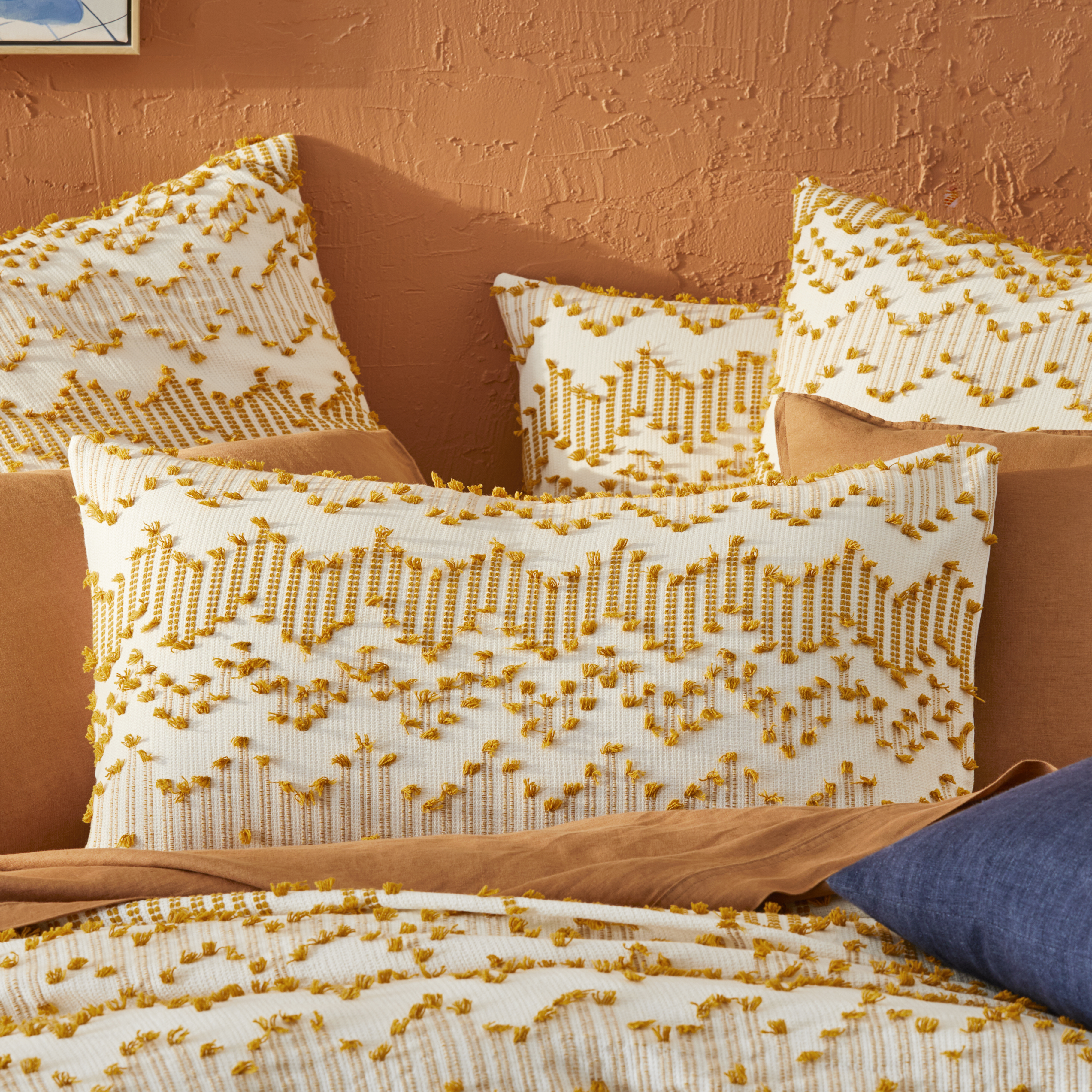 Santiago Mustard Quilt Cover Separates | Adairs