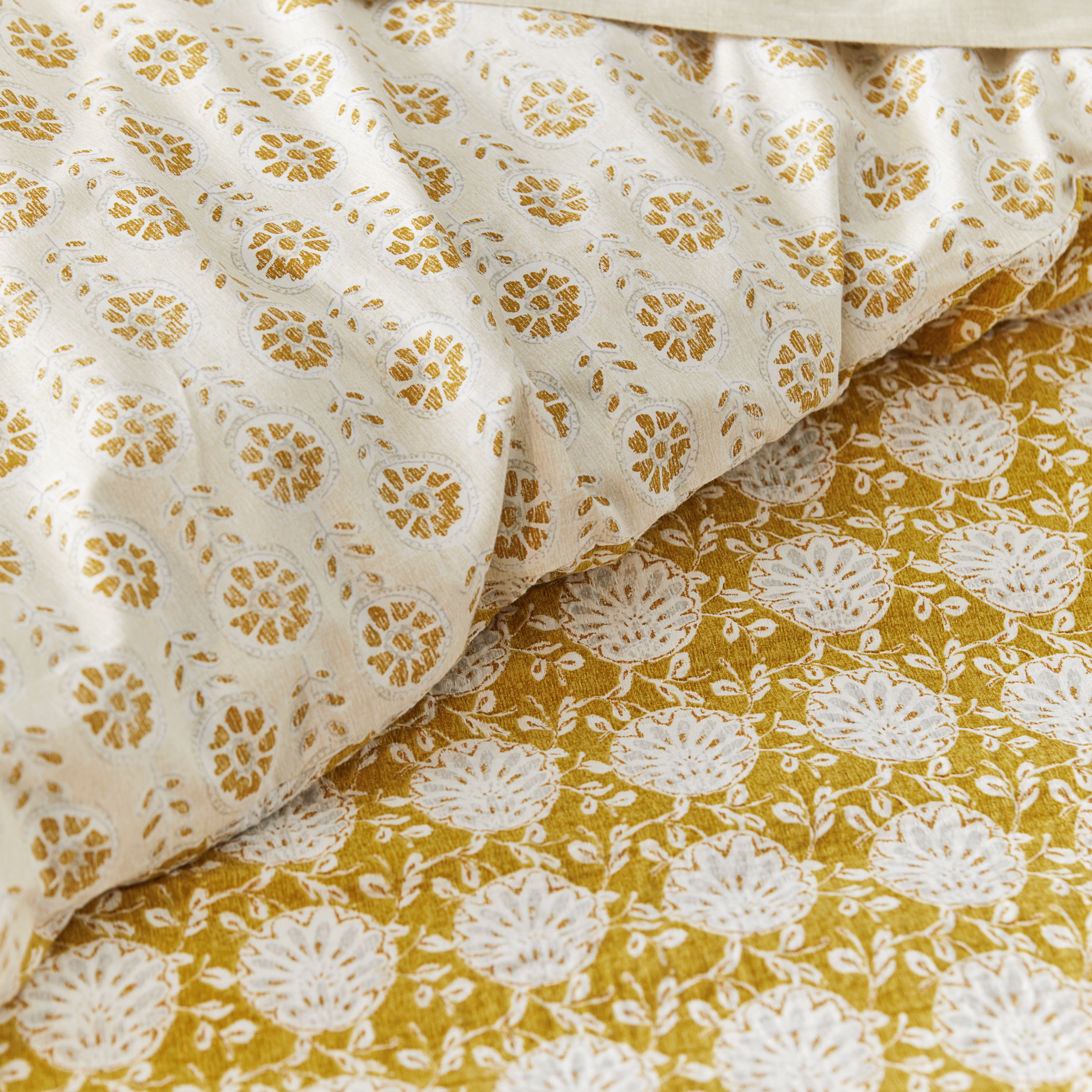 Ishani Mustard Quilt Cover Separates | Adairs