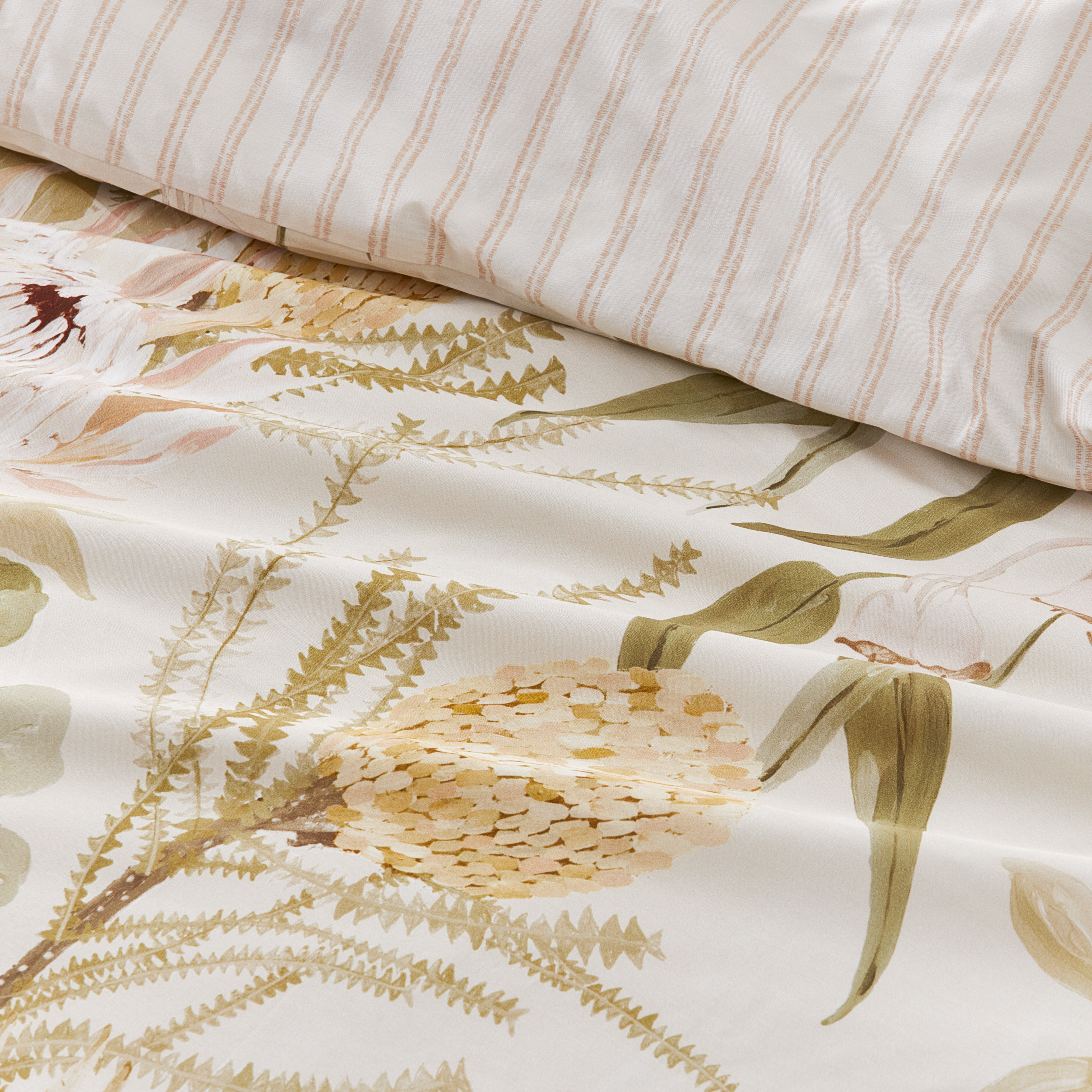 Banksia Fields Natural Quilt Cover Set + Separates | Adairs
