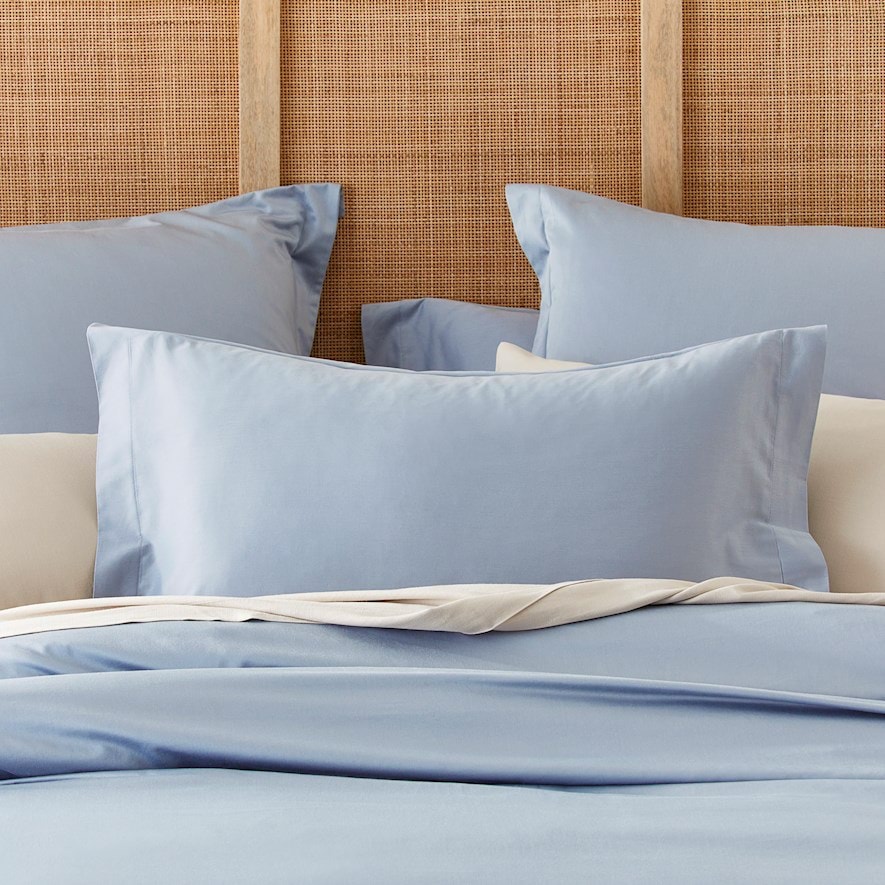 600TC Bamboo Cotton Pastel Blue Quilt Cover Separates | Adairs