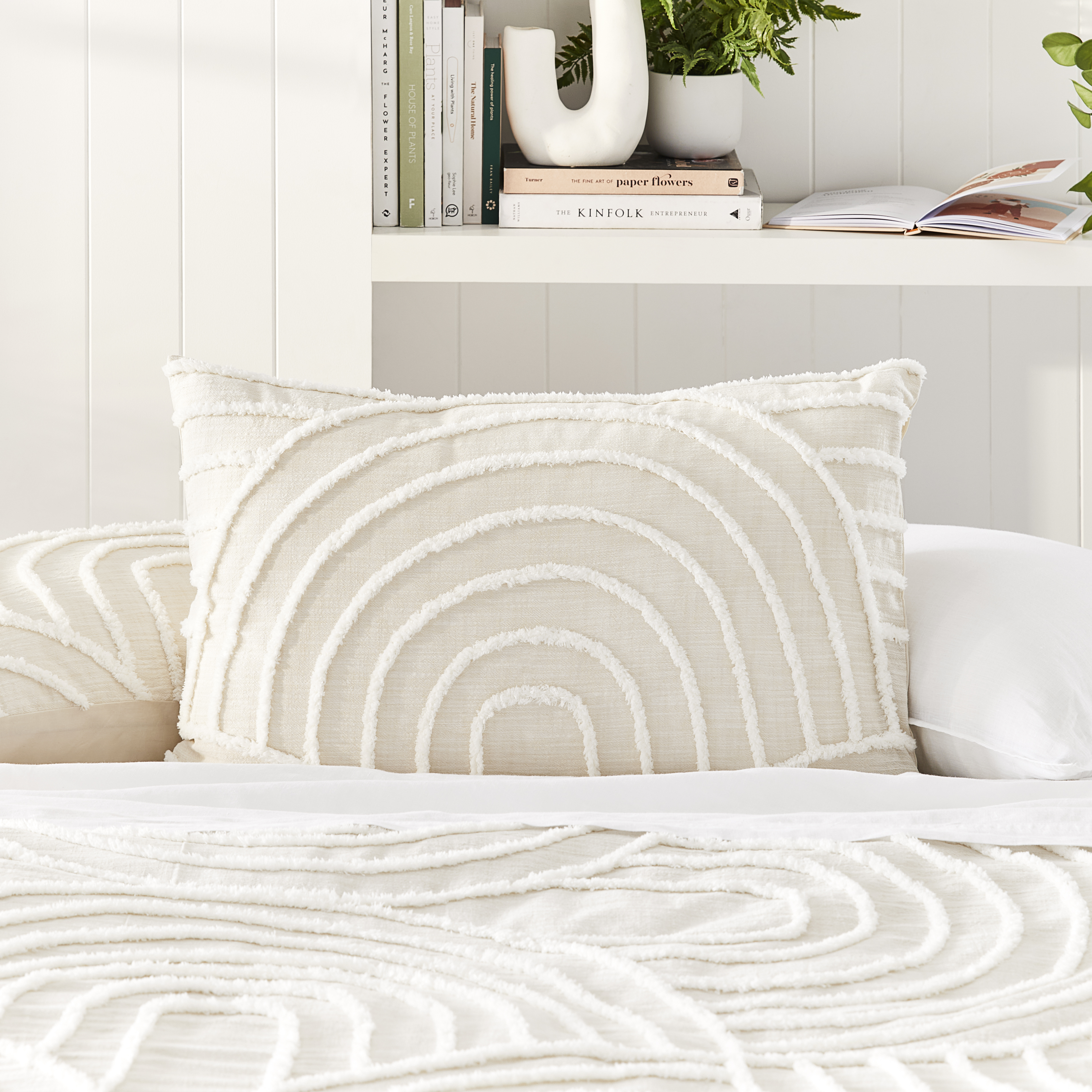 Horizon Natural Tufted Quilt Cover Separates | Adairs