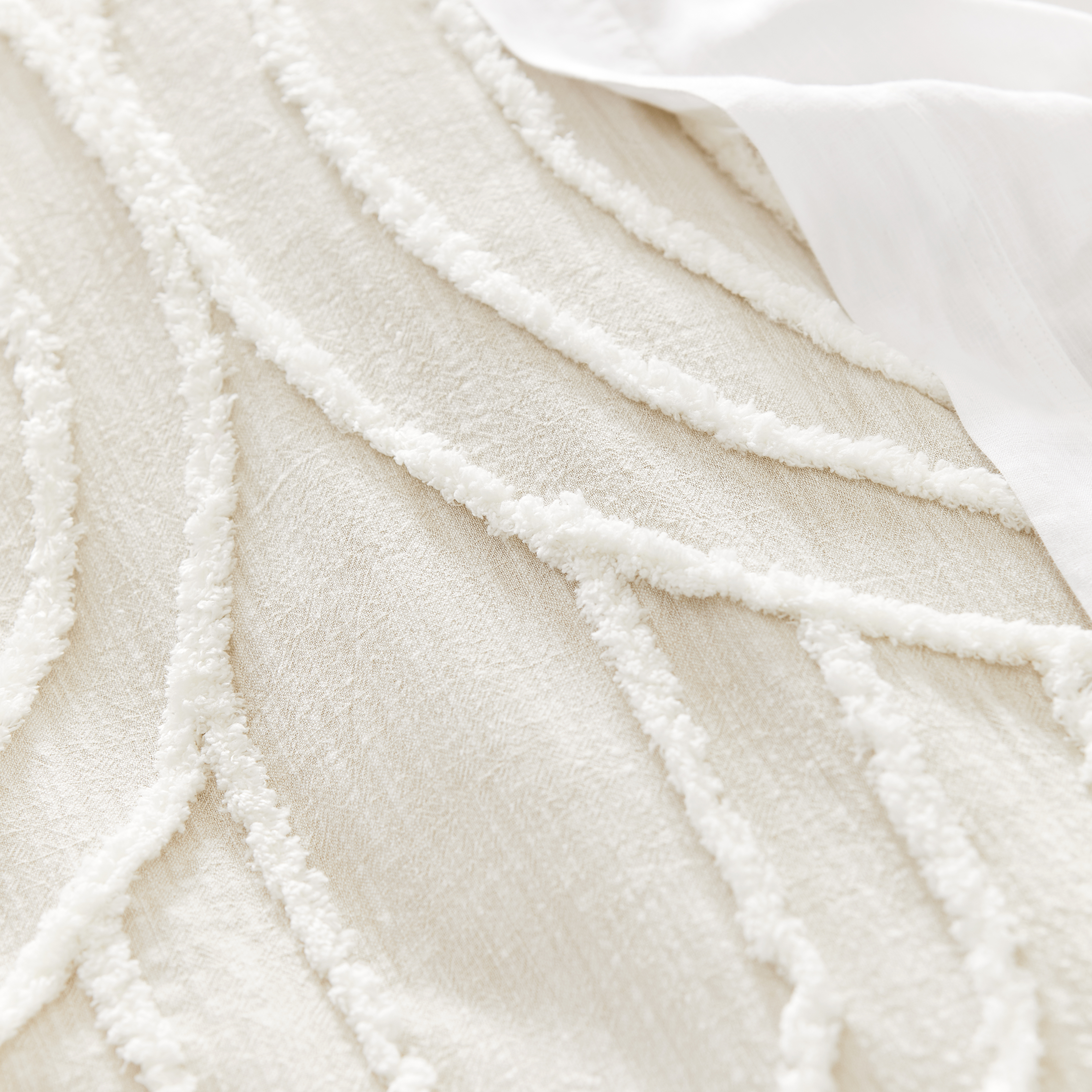 Horizon Natural Tufted Quilt Cover Separates | Adairs