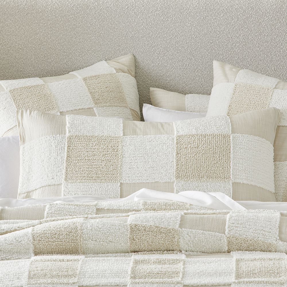Harrison Natural Tufted Quilt Cover Separates | Adairs