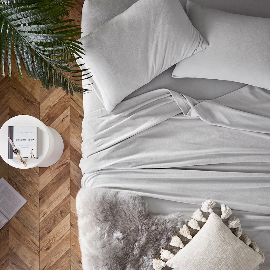 Cloud Silver Sheet Set | Adairs