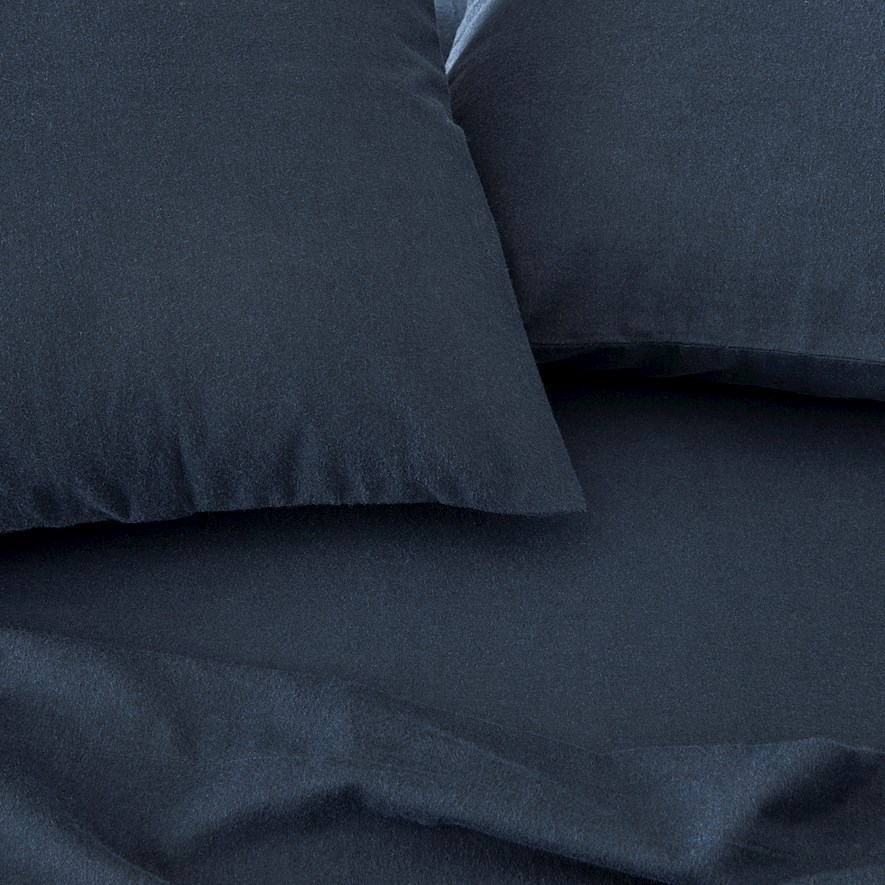 Flannelette Navy Sheet Separates | Adairs