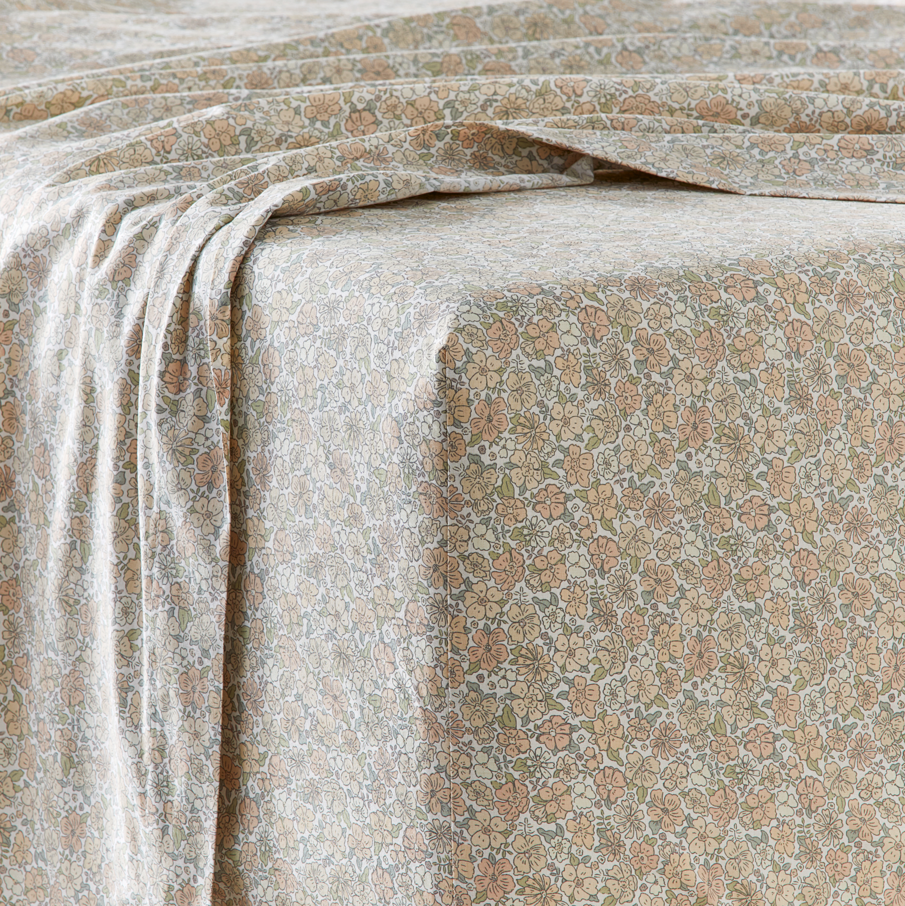 Printed Soft Floral Soft Pink Sheet Set | Adairs