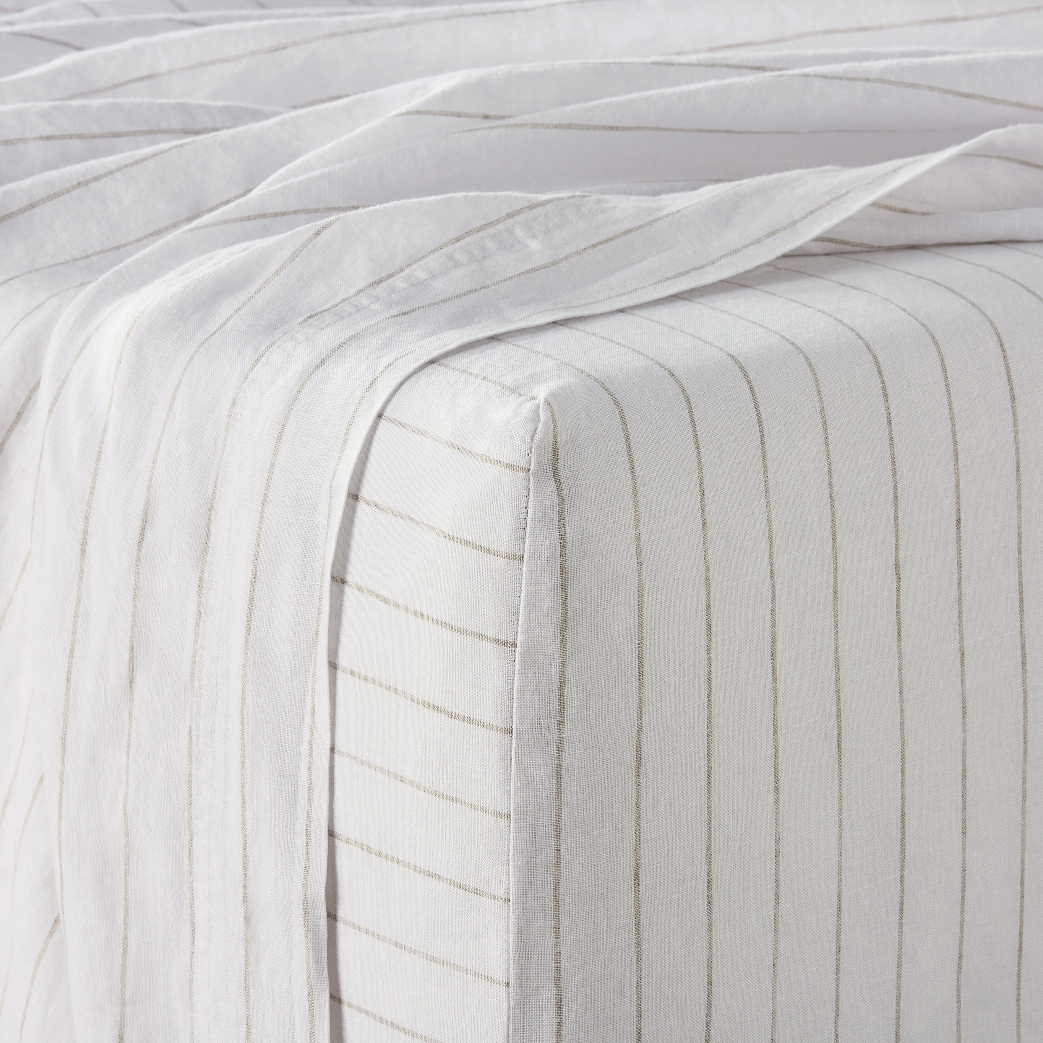 Vintage Washed Linen Linen Stripe Sheet Separates | Adairs