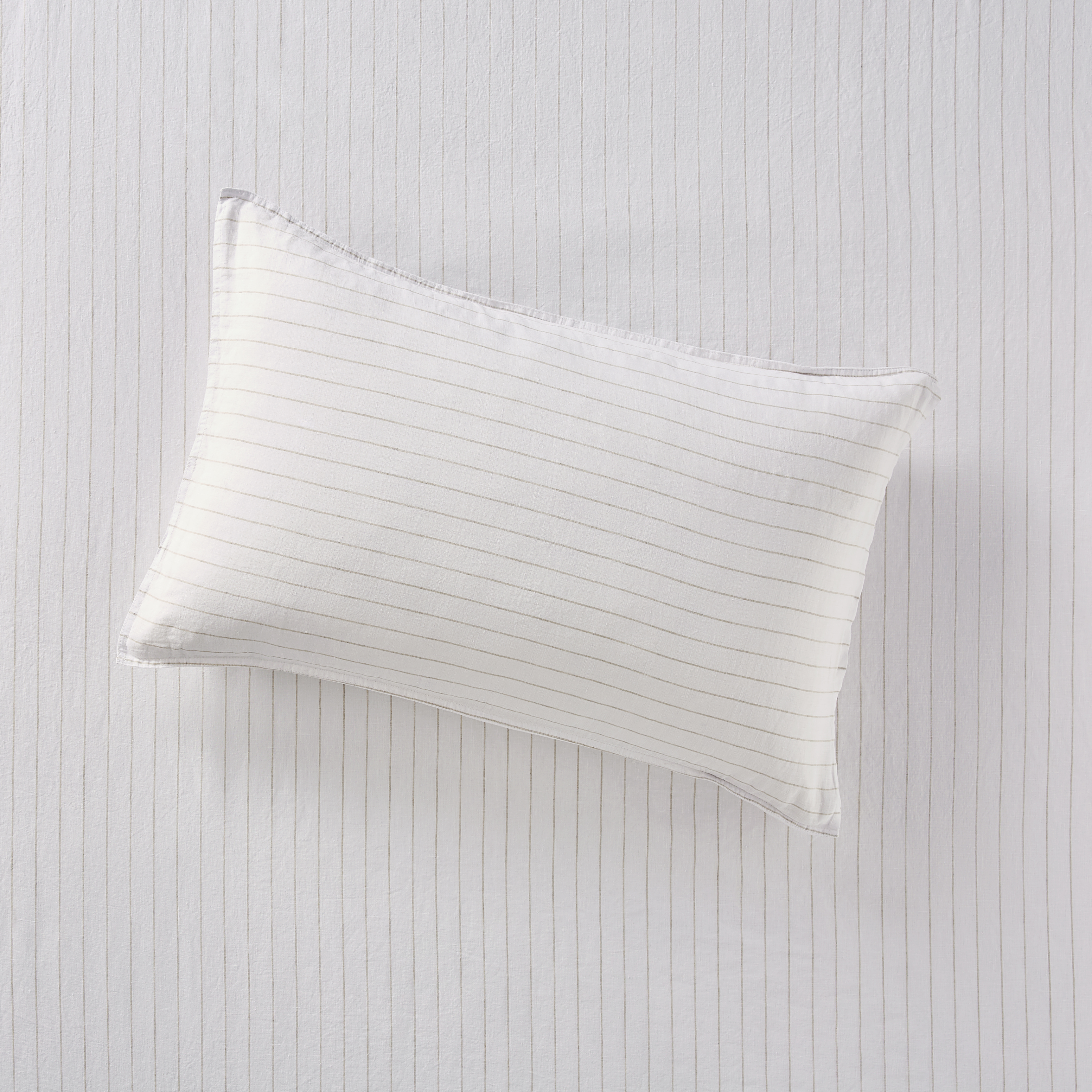 Vintage Washed Linen Linen Stripe Sheet Separates | Adairs