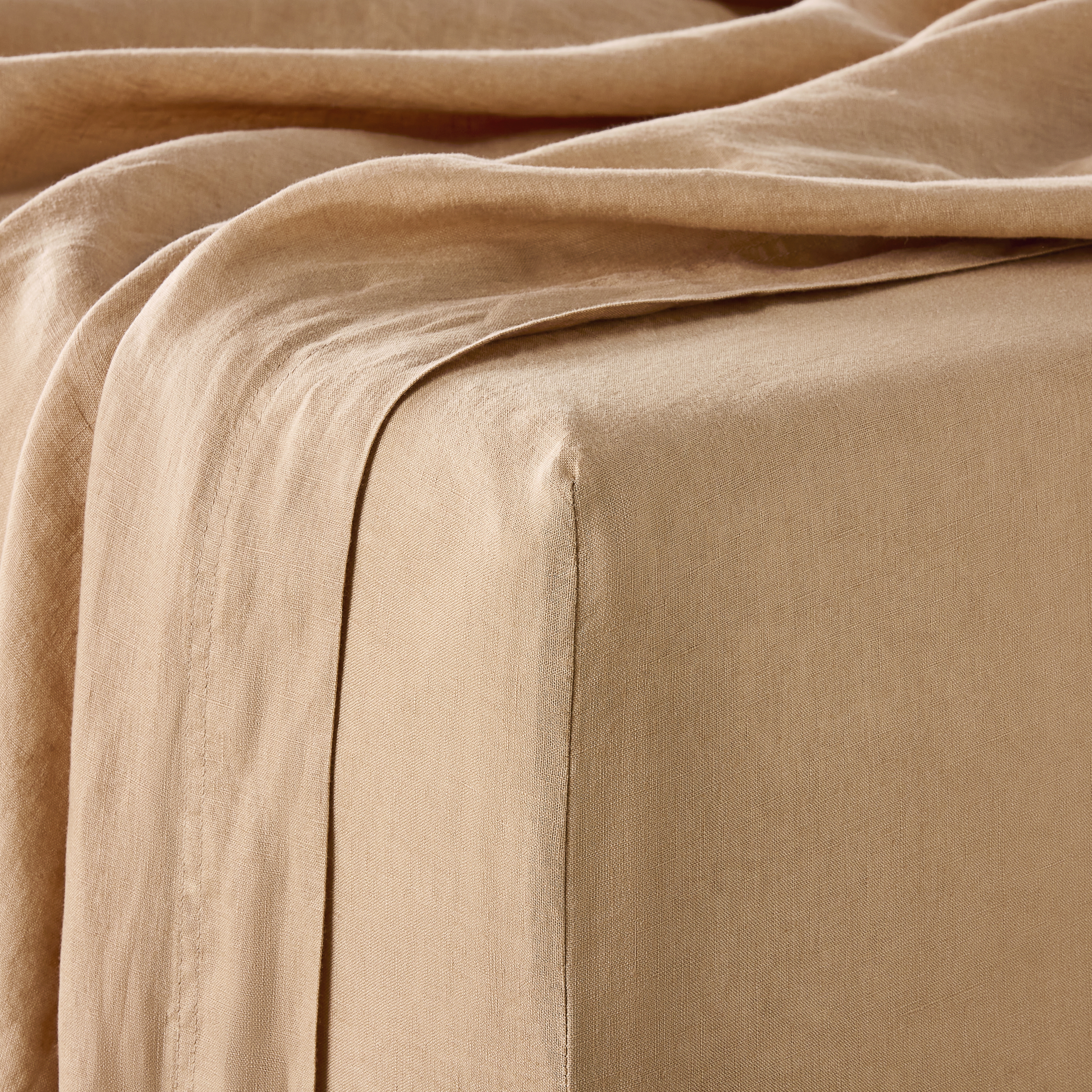 Vintage Washed Linen Egg Shell Sheet Separates | Adairs