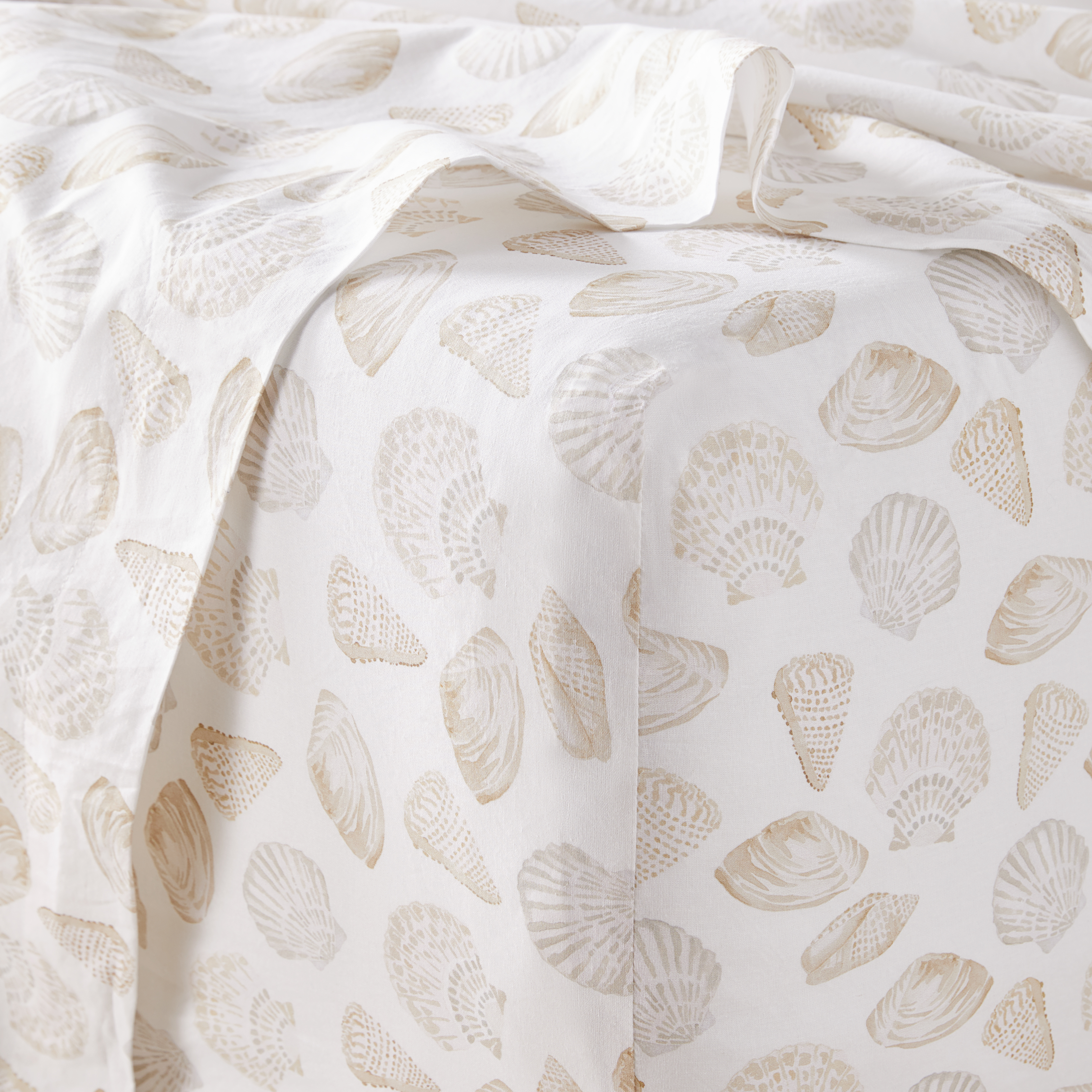 Printed Seashells Natural Sheet Set | Adairs